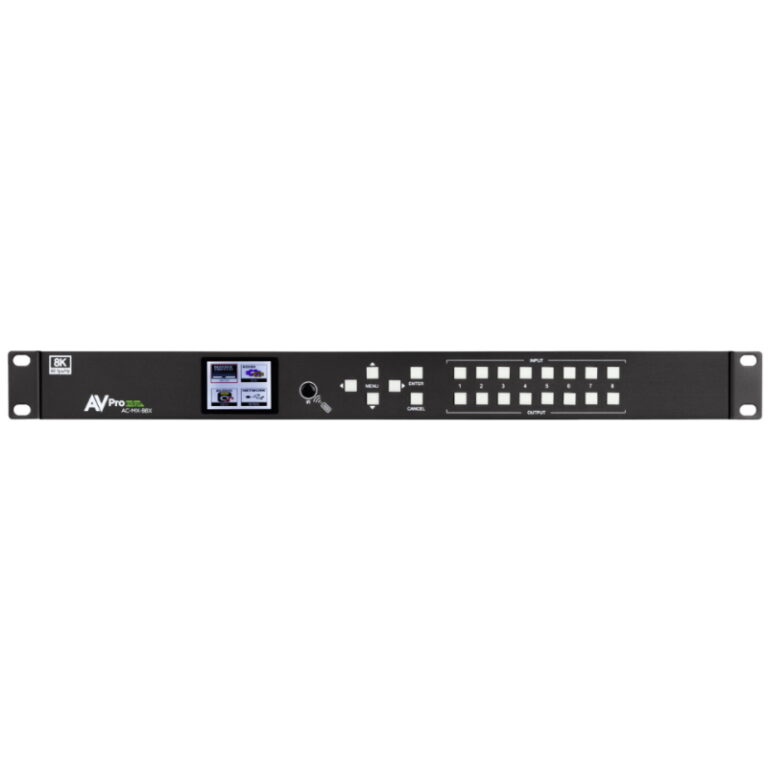 AVPro Edge AC-MX-88X 8K 8x8 Matrix with Ultrawide, 40Gbps Bandwidth - Future Ready Solutions