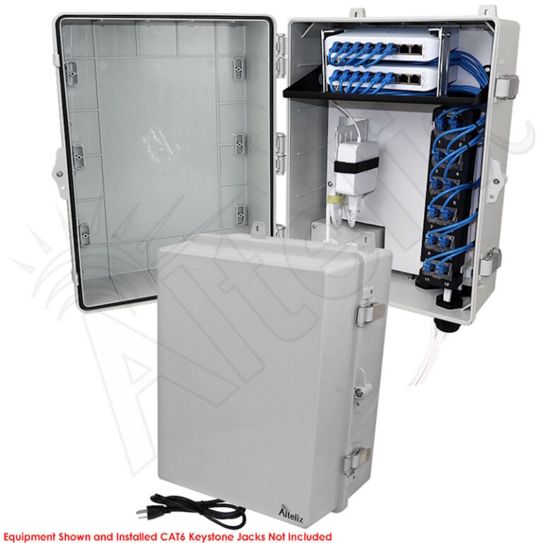 Altelix Network Distribution Enclosure - Polycarbonate + ABS NEMA 4X ...
