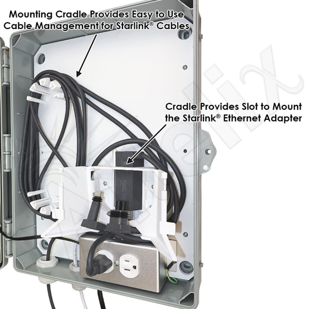Altelix Polycarbonate Weatherproof Enclosure for Starlink® Satellite ...