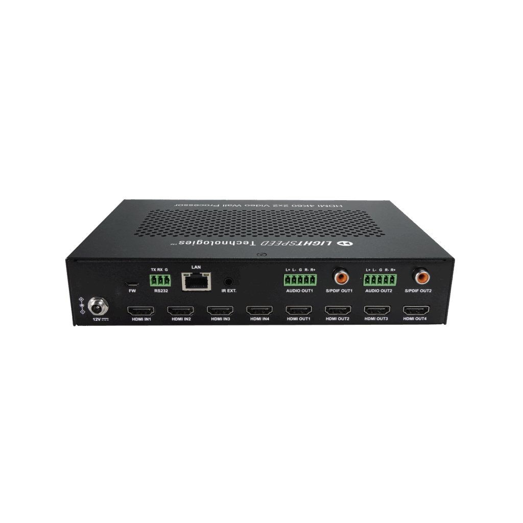 LightSpeed VW-4K-2X2 4K60 HDMI 2x2 Video Wall Processor - Future Ready Solutions