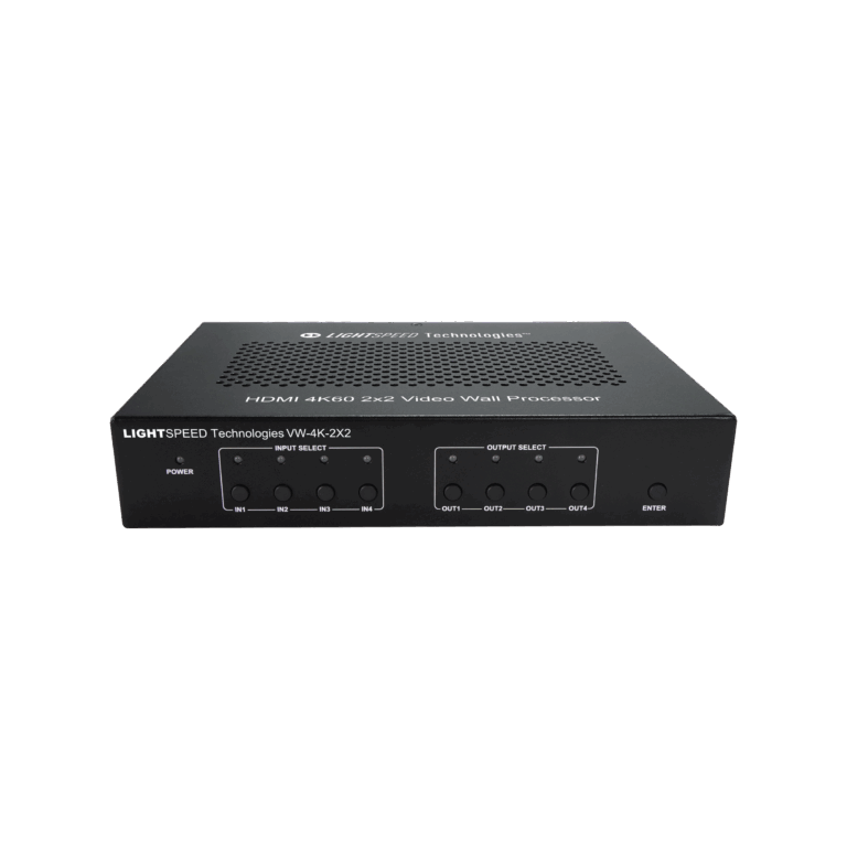 LightSpeed VW-4K-2X2 4K60 HDMI 2x2 Video Wall Processor - Future Ready Solutions