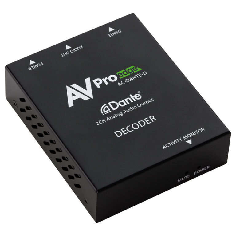 AVPro Edge AC-DANTE-D Audio Receiver 2CH Dante Network Decoder - Future ...