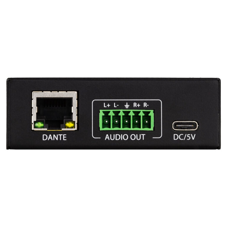 AVPro Edge AC-DANTE-D Audio Receiver 2CH Dante Network Decoder - Future Ready Solutions