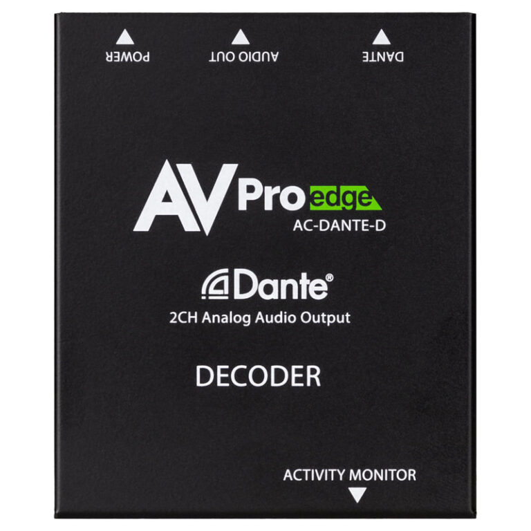 AVPro Edge AC-DANTE-D Audio Receiver 2CH Dante Network Decoder - Future ...