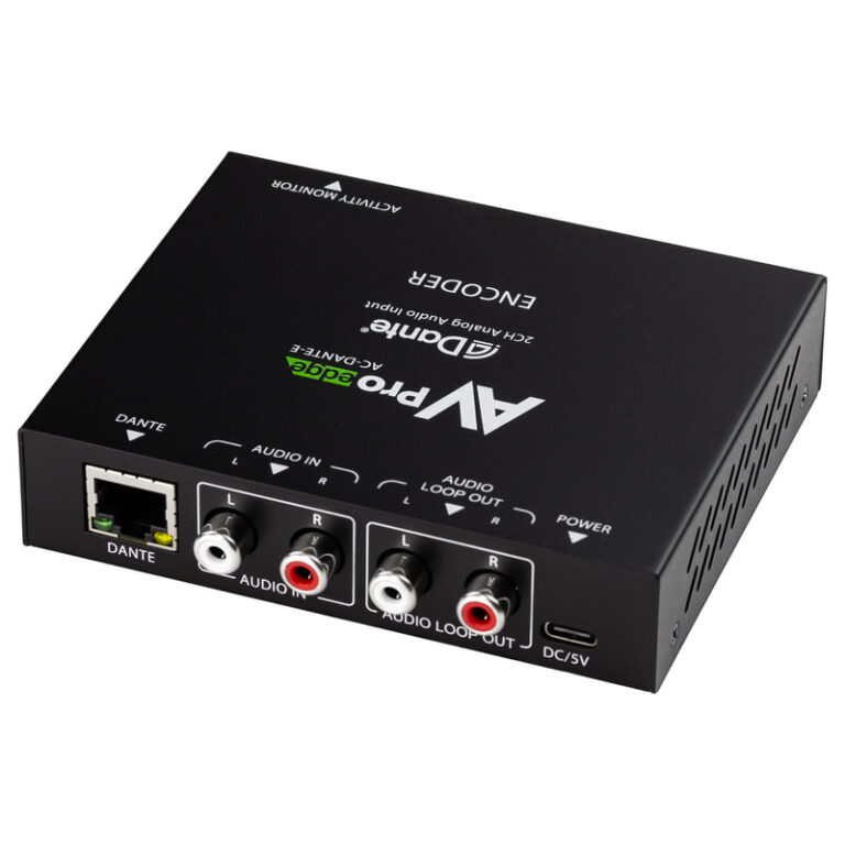 Avpro Edge Ac Dante E Audio Transmitter 2ch Dante Network Encoder Future Ready Solutions