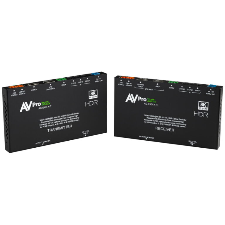 AVPro Edge AC-EXO-X-KIT 8K 40Gbps HDMI Extender via Fiber Optic ...