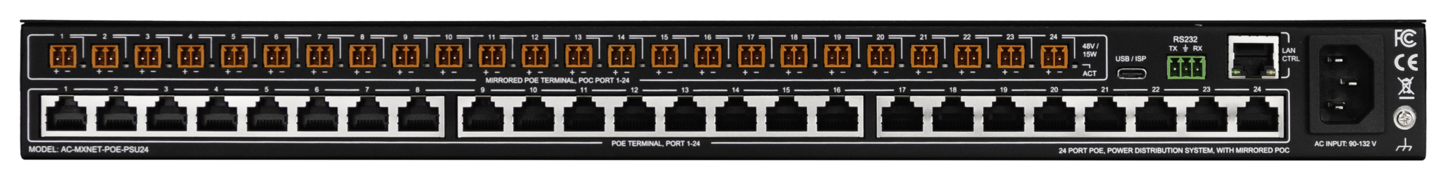 AVPro Edge AC-MXNET-POE-PSU24 - MXNet Multiple-voltage DC and POE Power ...